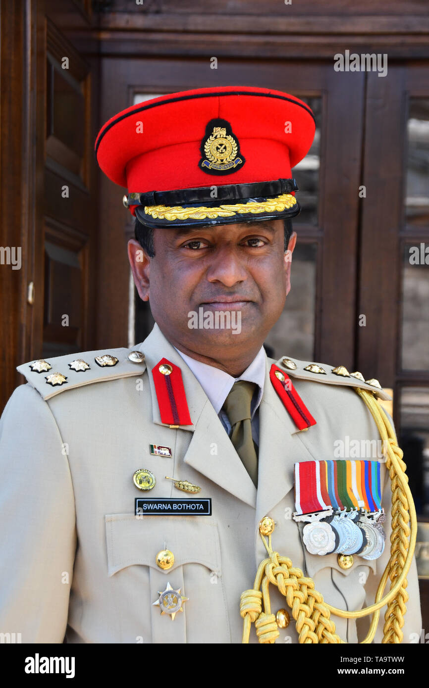 London, UK. 23rd May 2019. Nations of Peacekeepers representative ...