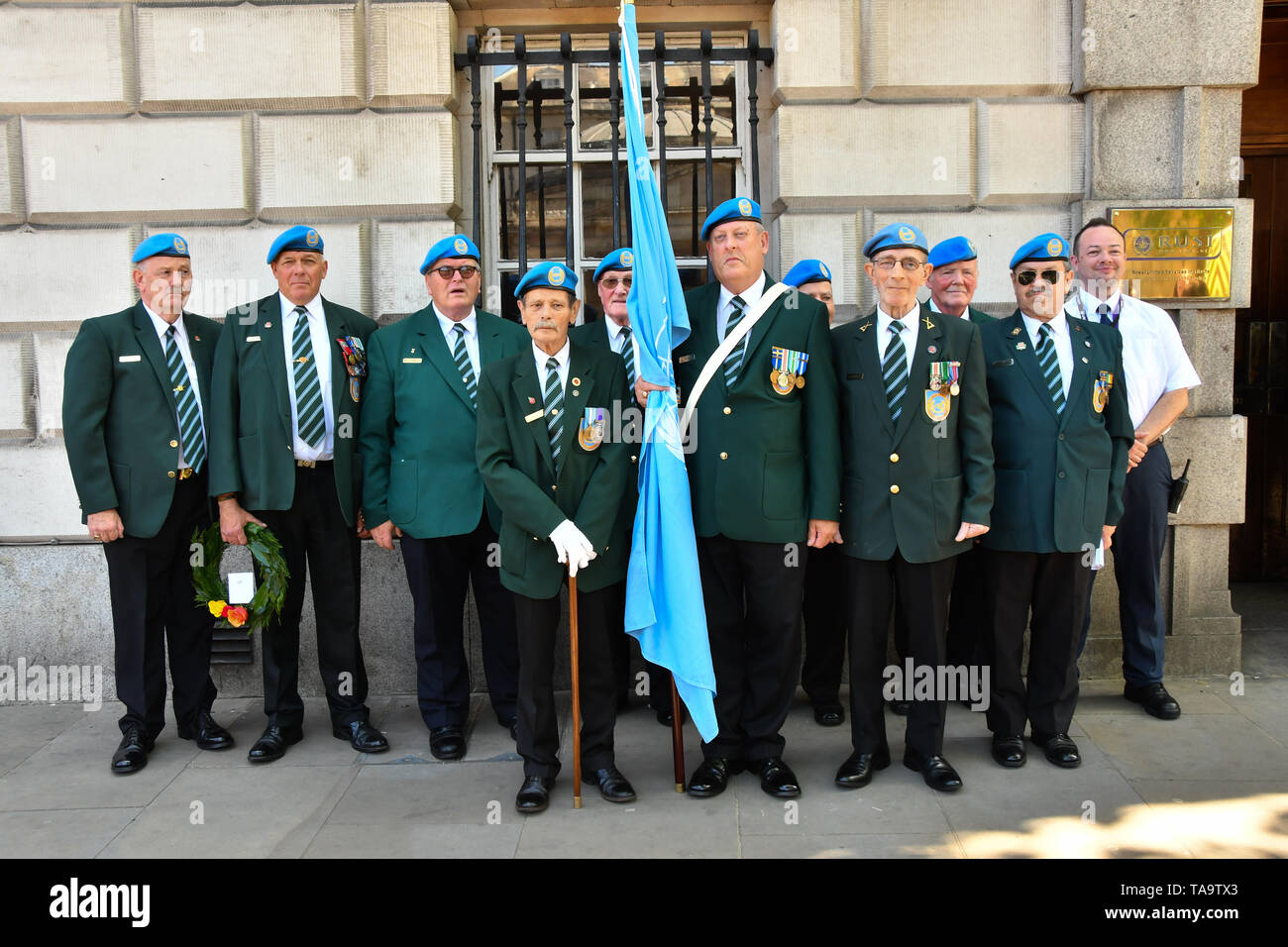 London, UK. 23rd May 2019. Nations of Peacekeepers representative ...