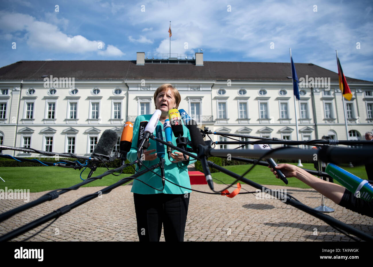 Berlin, Germany. 23rd May, 2019. German Chancellor Angela Merkel (CDU ...