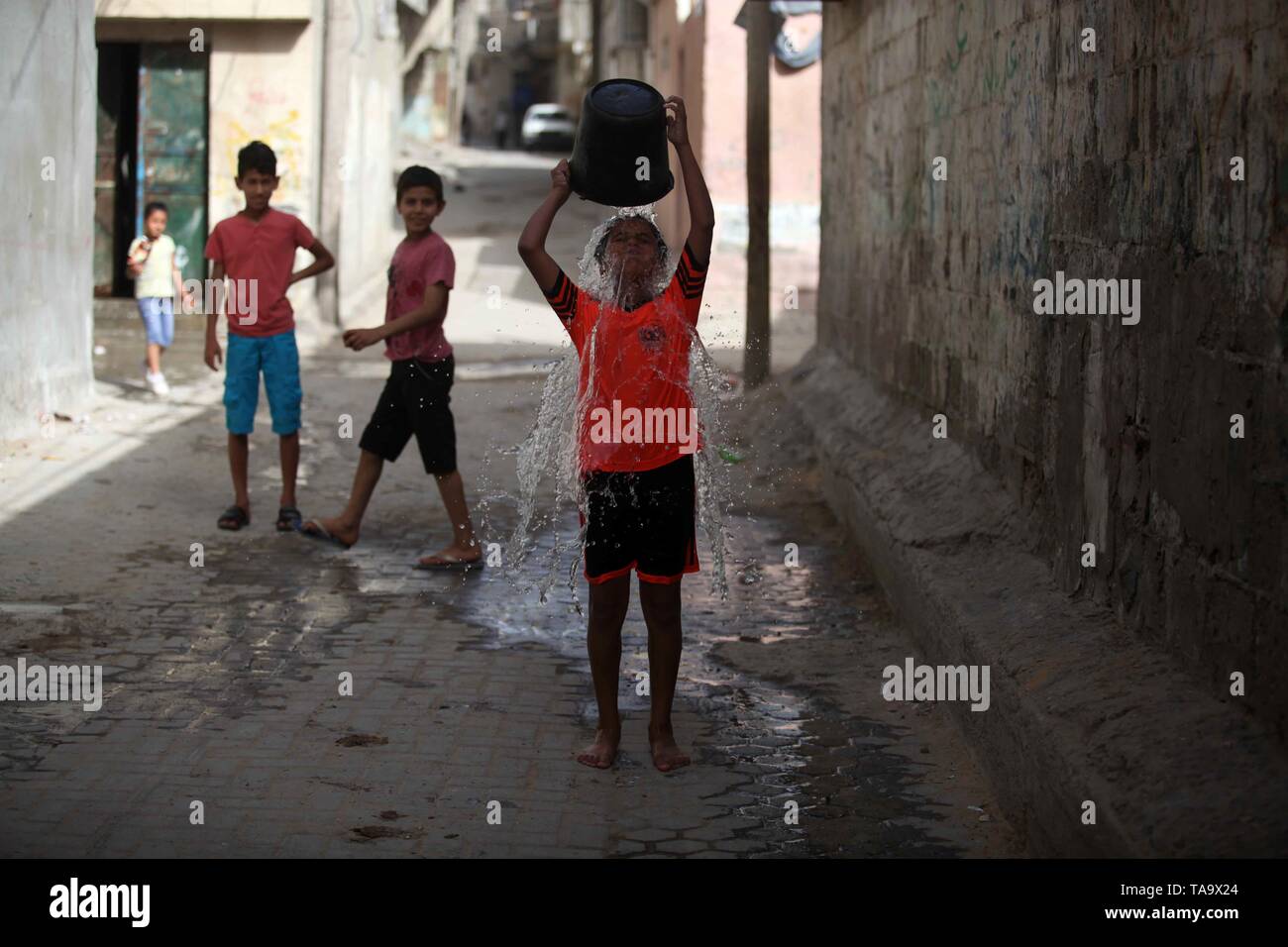 Gaza City, Gaza Strip, Palestinian Territory. 23rd May, 2019. A ...