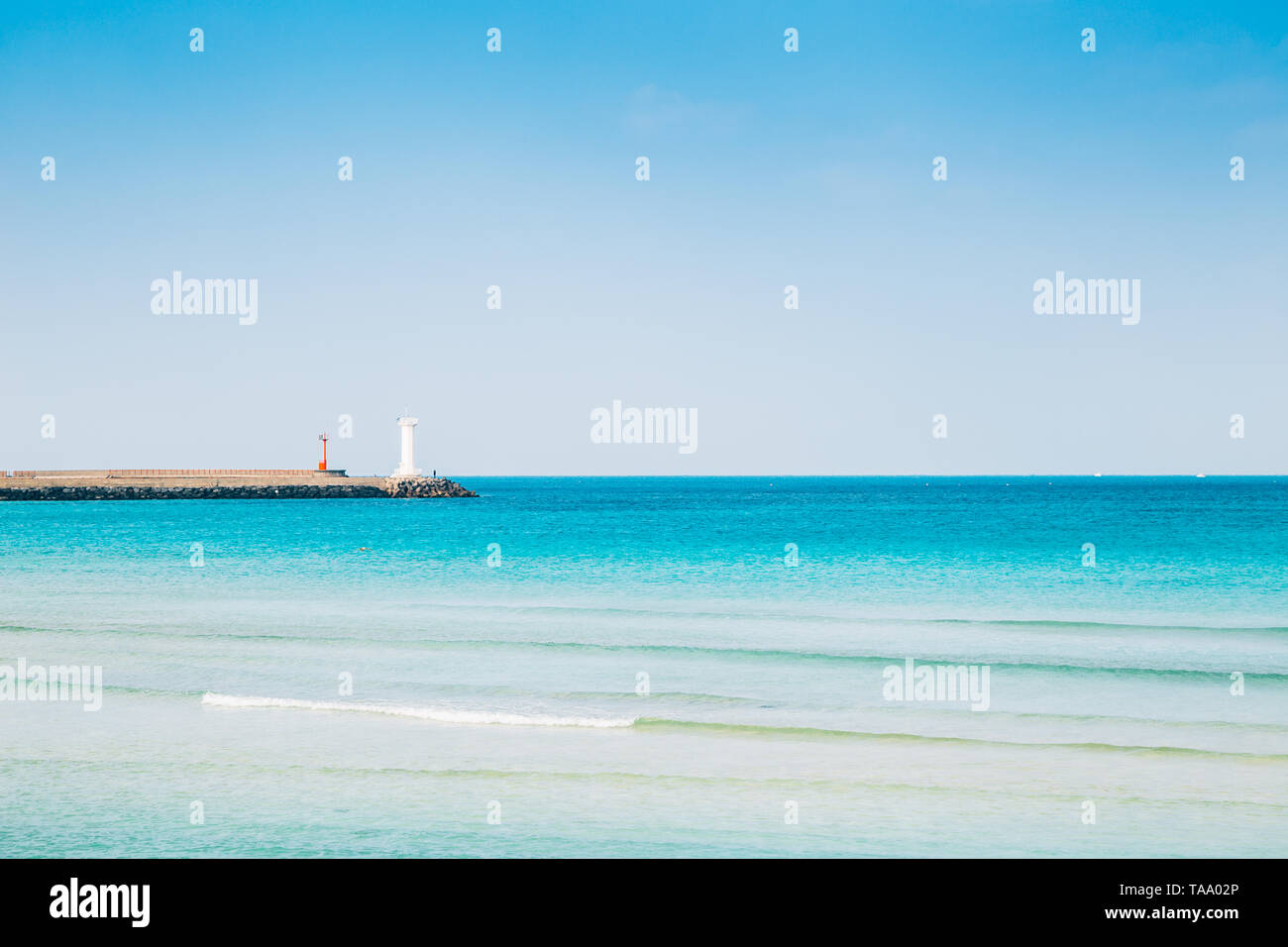 Sehwa Beach emerald sea in Jeju Island, Korea Stock Photo - Alamy