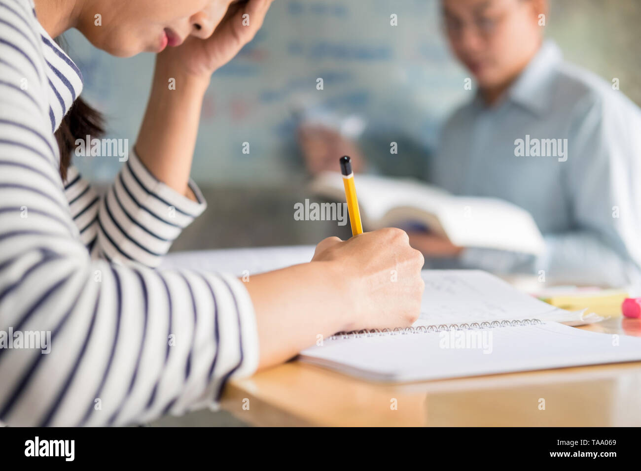 woman learn and teach tutor concept education helping each other ...
