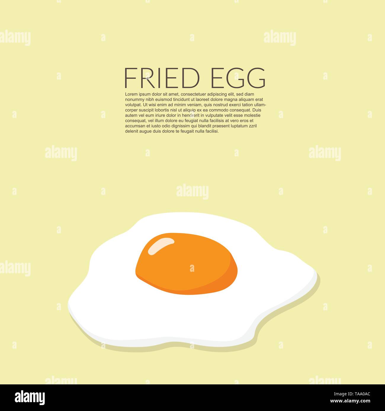 Fired egg Stock Vector Images - Alamy