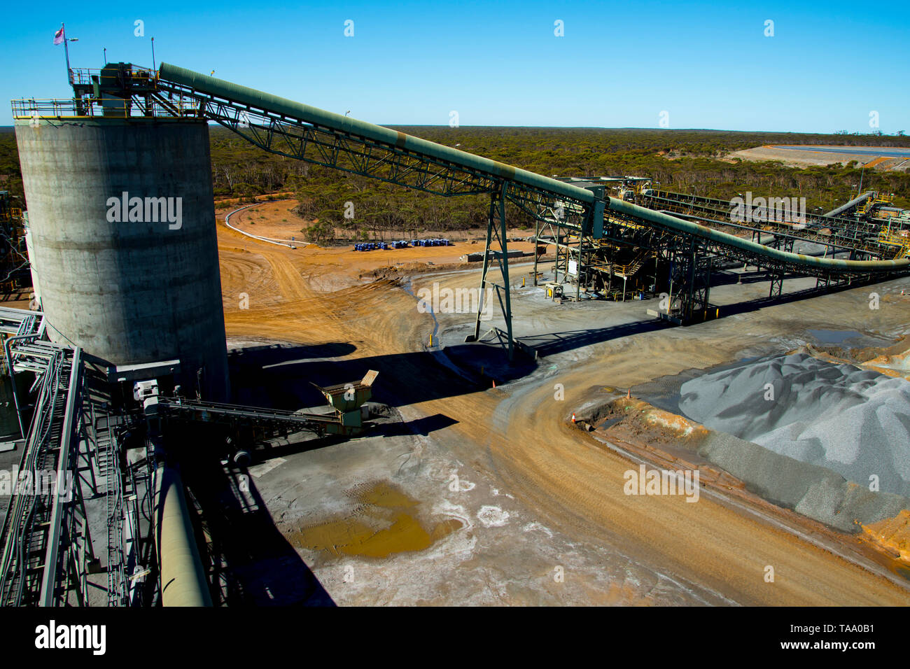 Mining Process Plant in the Field Stock Photo - Alamy