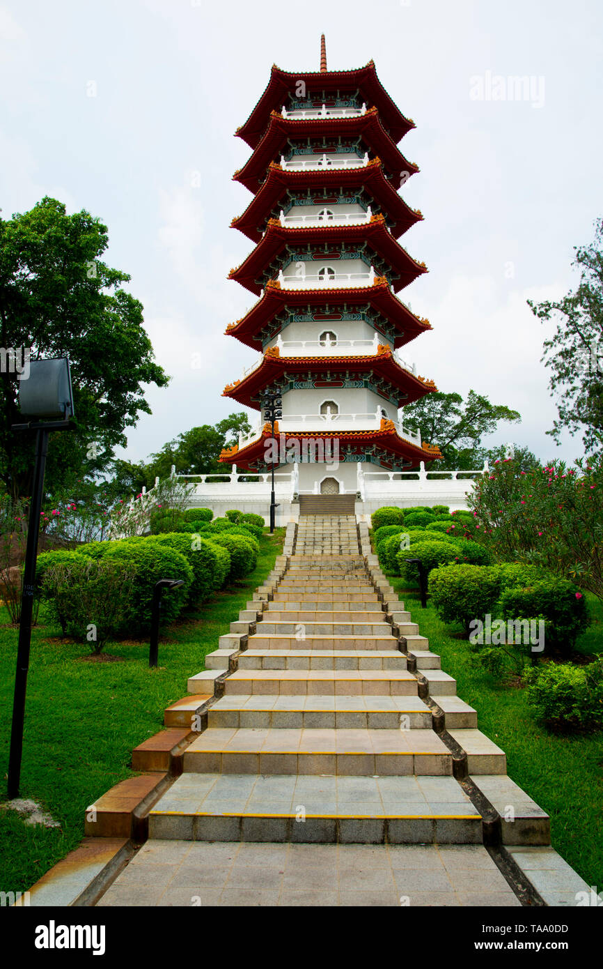 7 Storey Pagoda in Chinese Garden - Singapore Stock Photo - Alamy