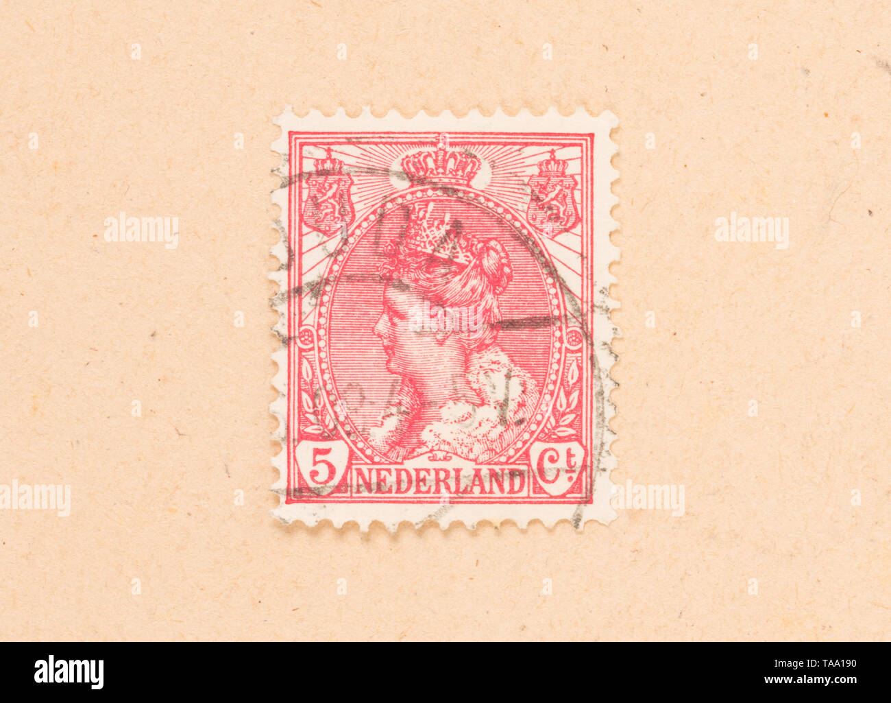 THE NETHERLANDS 1950: A stamp printed in the Netherlands shows the ...