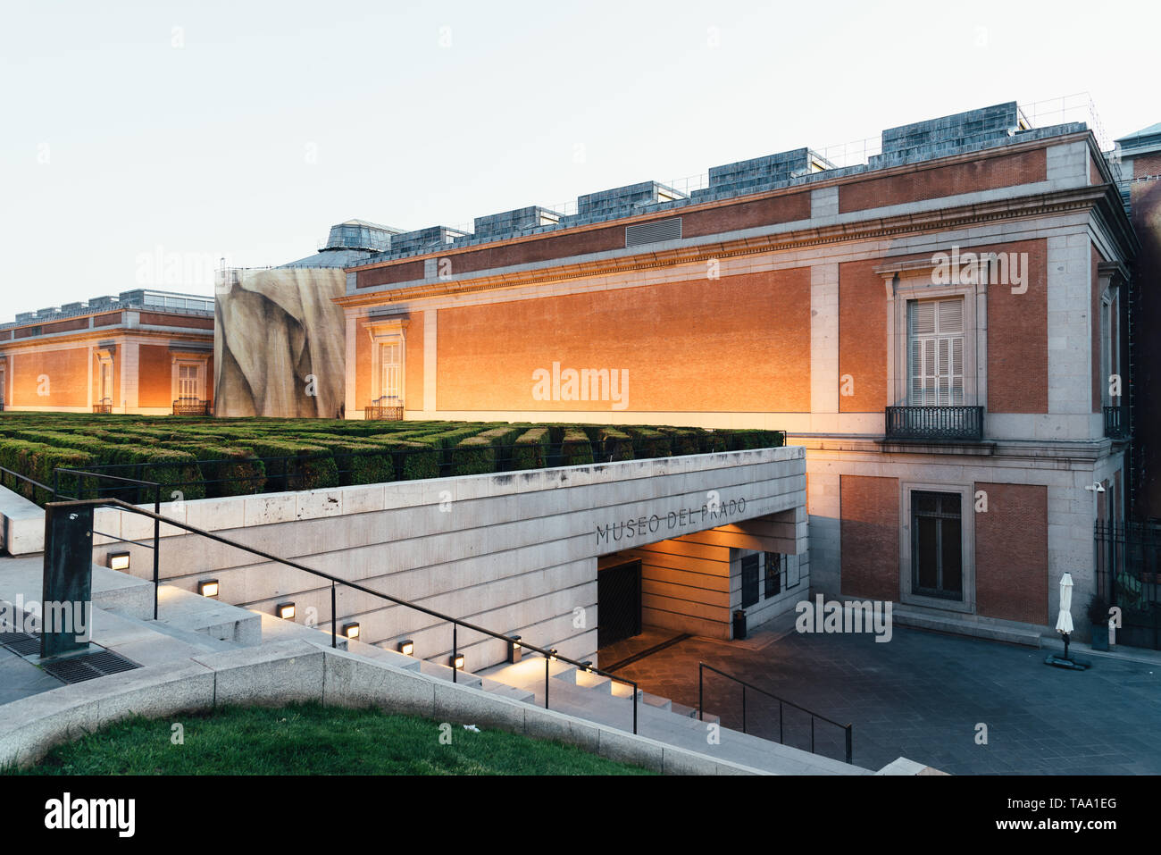 Madrid, Spain - April 14, 2019: View of Prado Museum in Madrid at ...