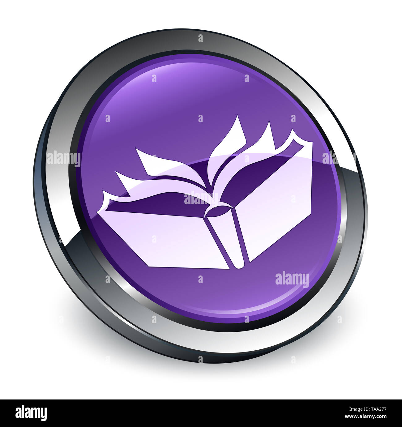 Translation icon isolated on 3d purple round button abstract ...