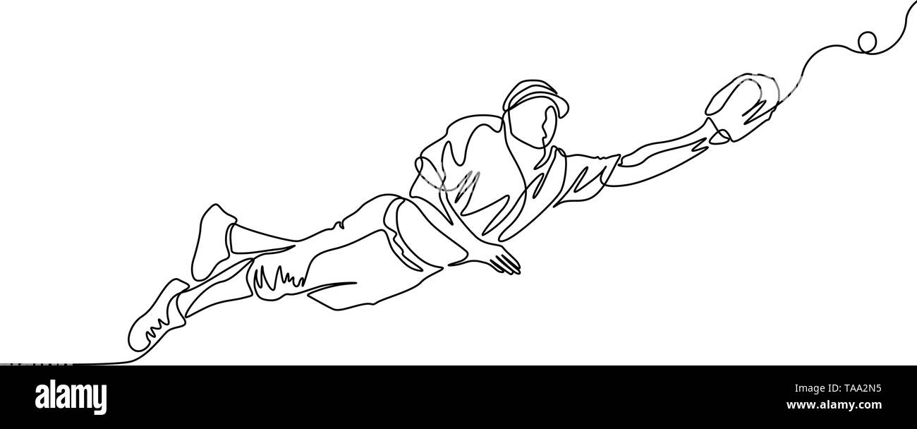 Baseball catcher drawing hi-res stock photography and images - Alamy