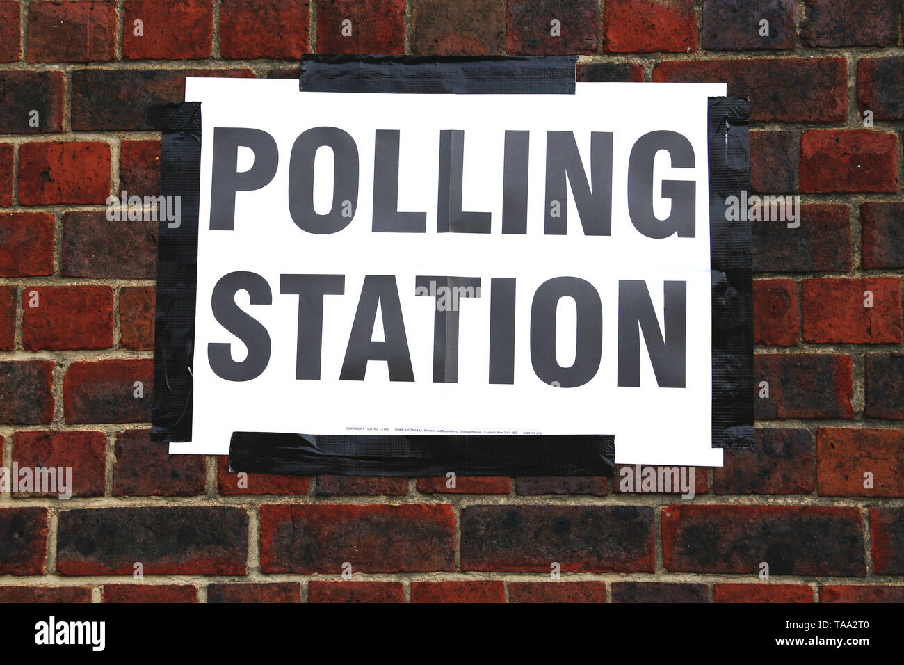 Polling station signage hi-res stock photography and images - Alamy