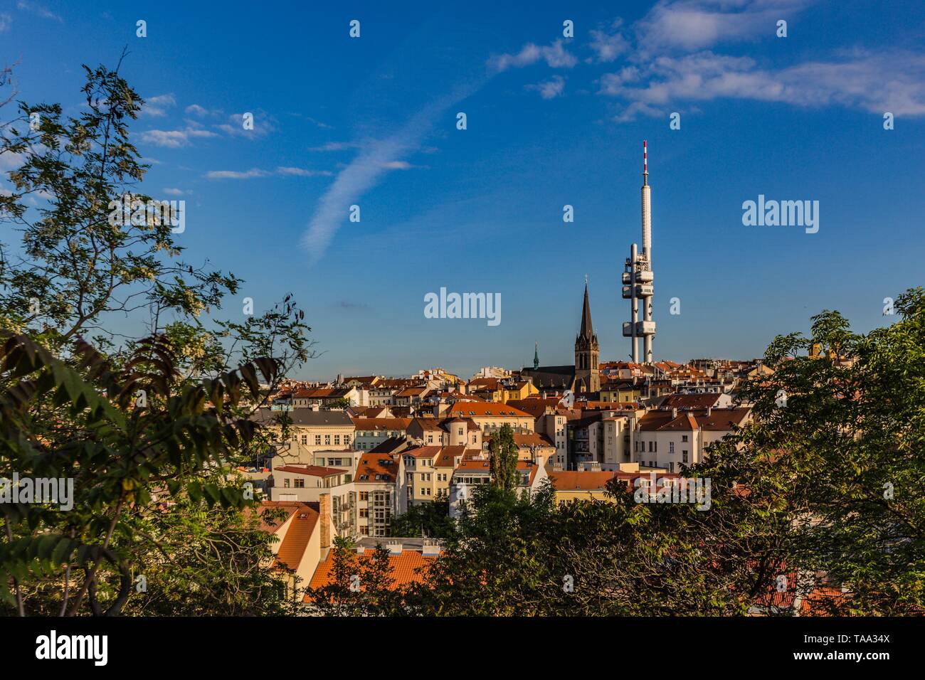 Vitkov hill prague aerial view hi-res stock photography and images - Alamy