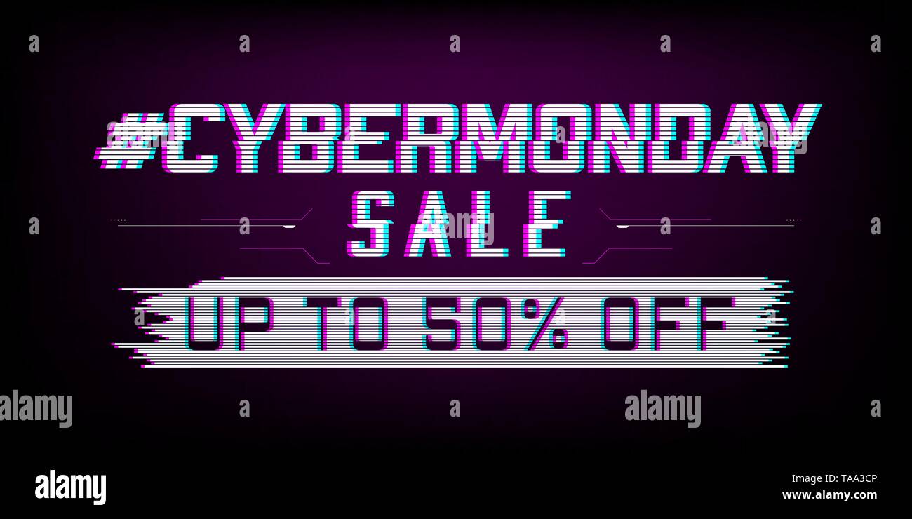 Black friday sale glitch Stock Vector Images - Alamy