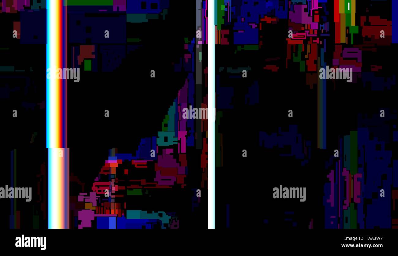 Glitch Abstract Background, Technical problem grunge Stock Vector Image ...