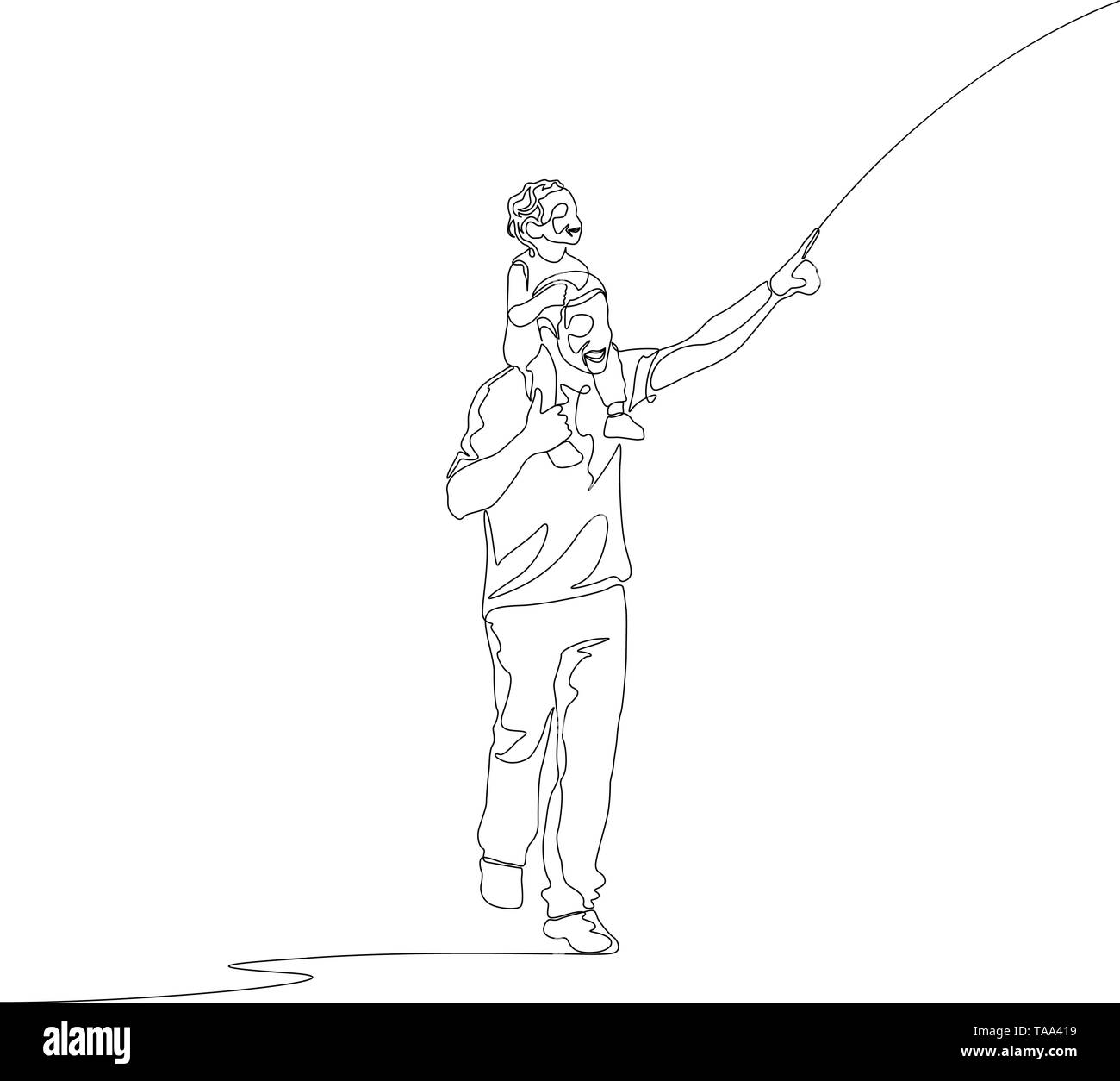 Continuous line drawing up Black and White Stock Photos & Images - Alamy