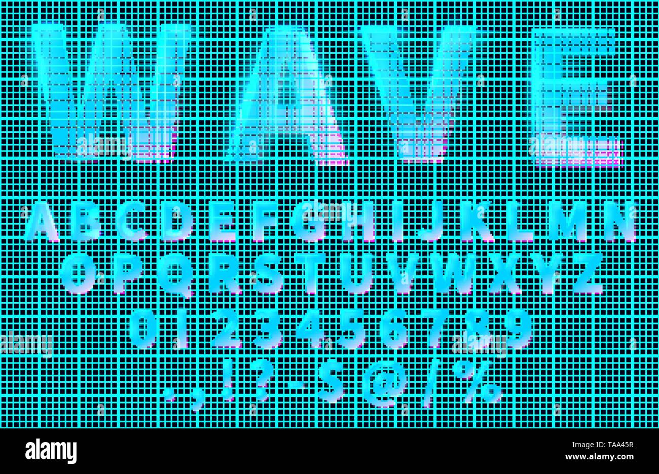 HUD hologram letters, numbers and symbols Stock Vector Image & Art - Alamy