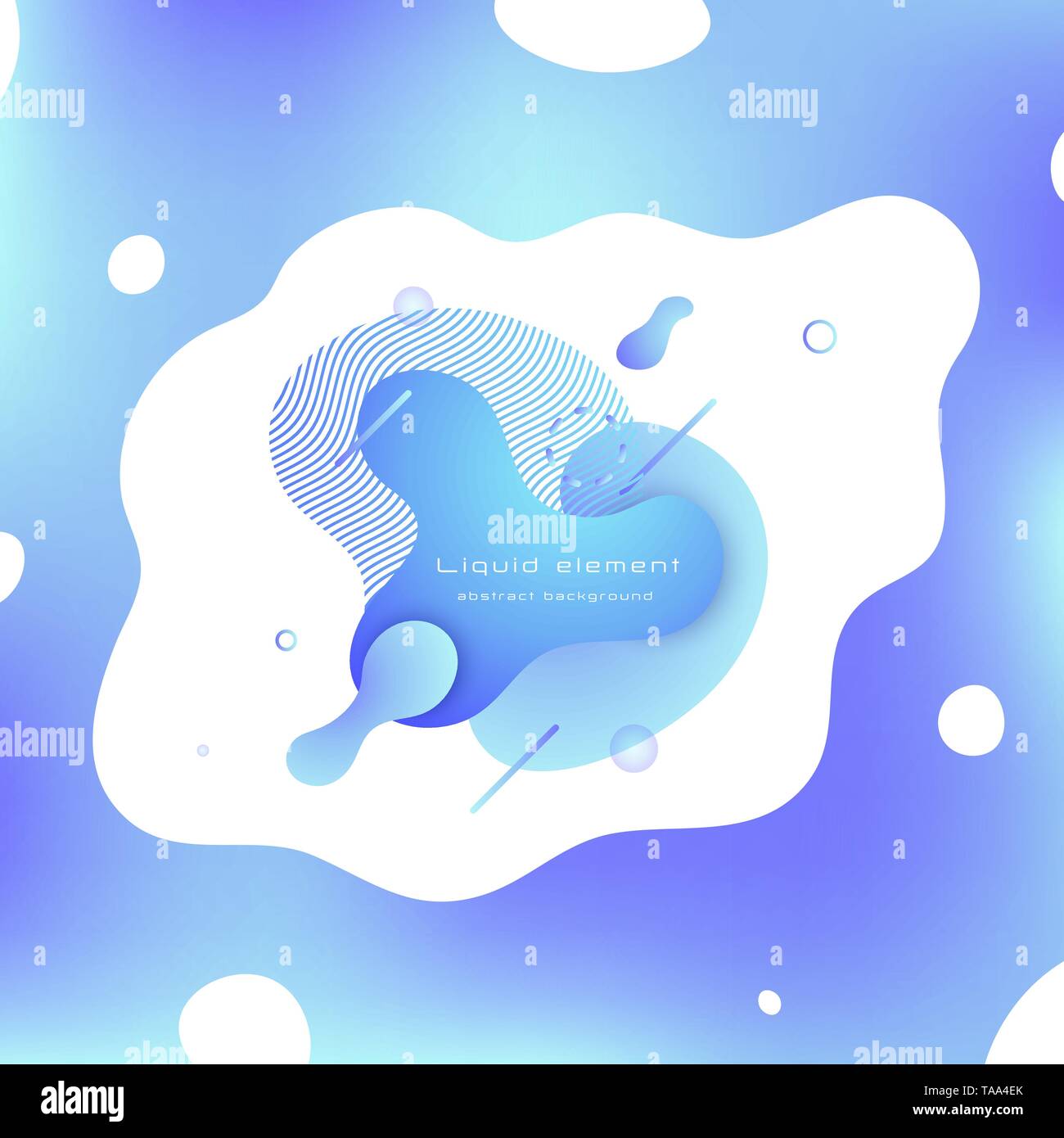 Liquid element blue gradient. Fluid design,abstract background Stock ...