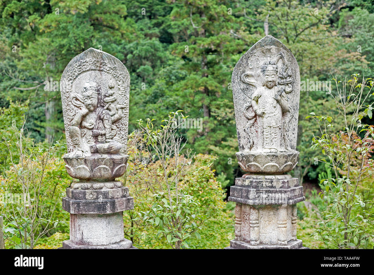 Buddha statues daishoin temple miyajima hi-res stock photography and ...