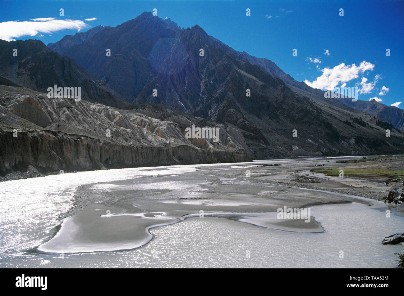 Spiti river view spiti valley, himachal pradesh, India, Asia Stock ...