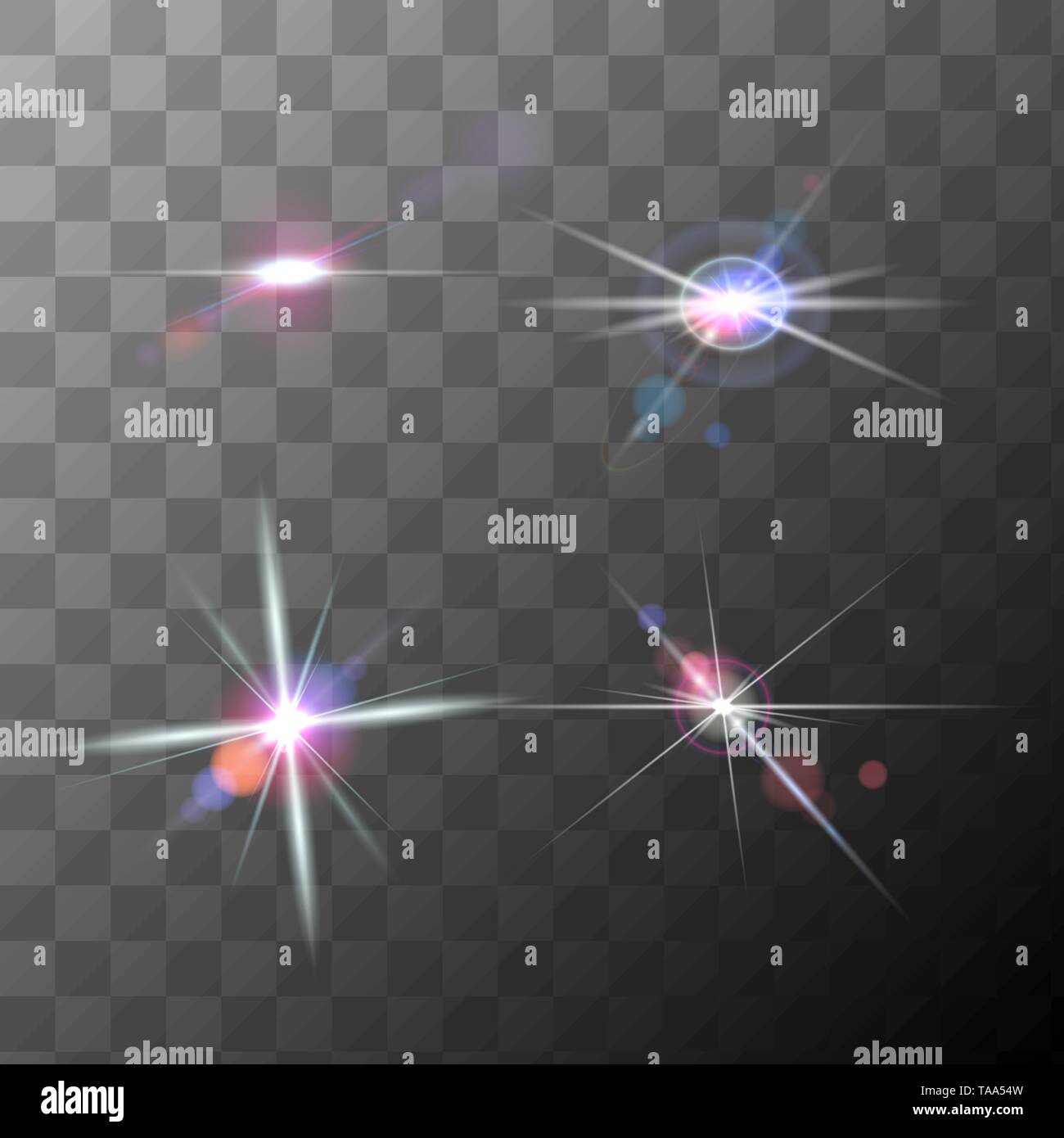 Blue red flares Stock Vector Images - Alamy