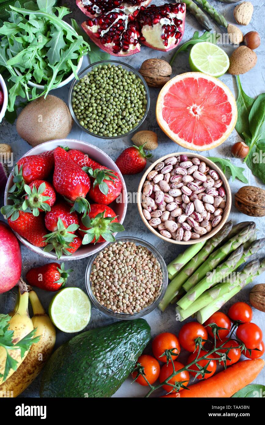 Fruit vegetables nuts legumes hi-res stock photography and images - Alamy