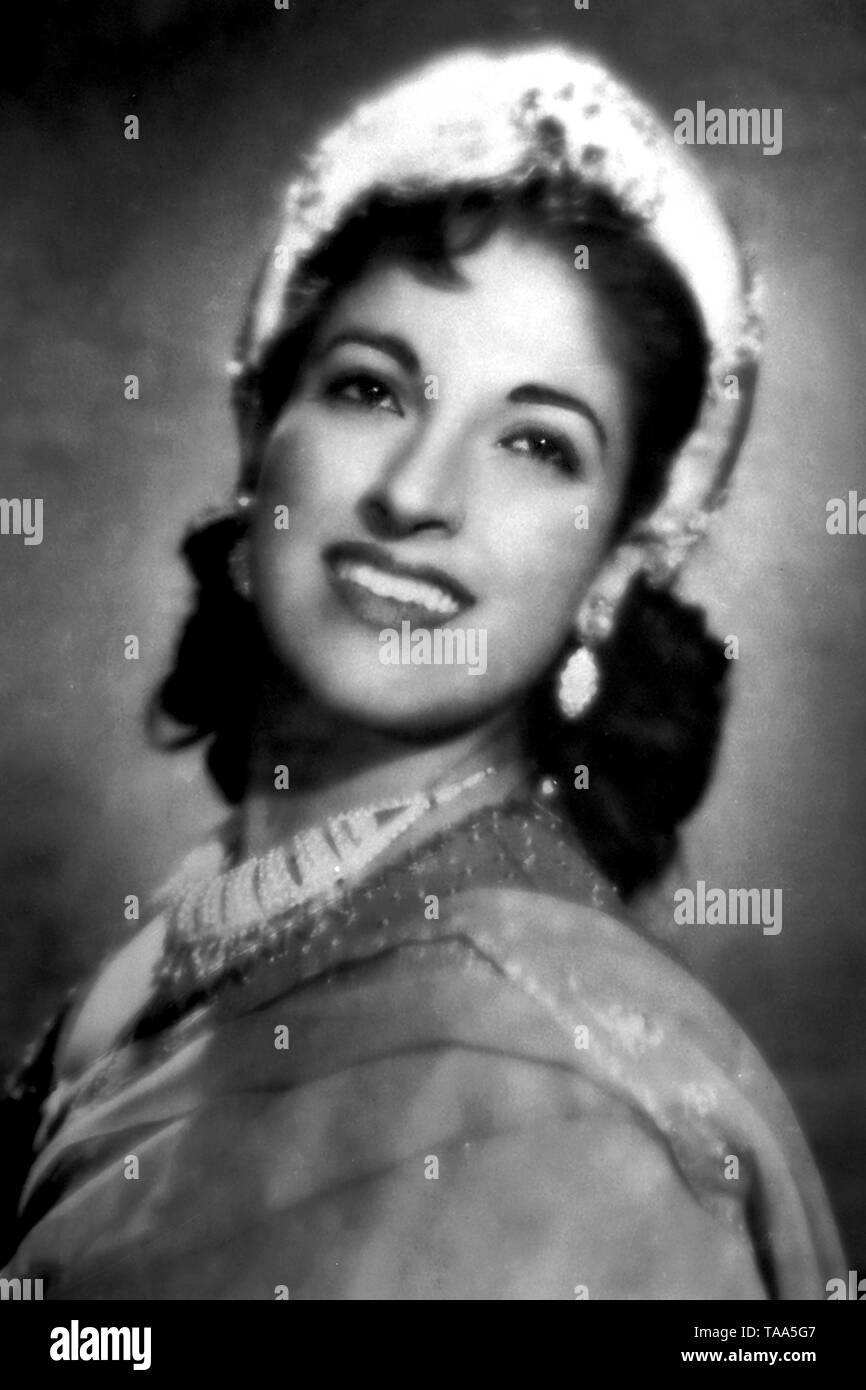 Indian Bollywood film actress Asha Mathur, India, Asia, 1953 Stock ...