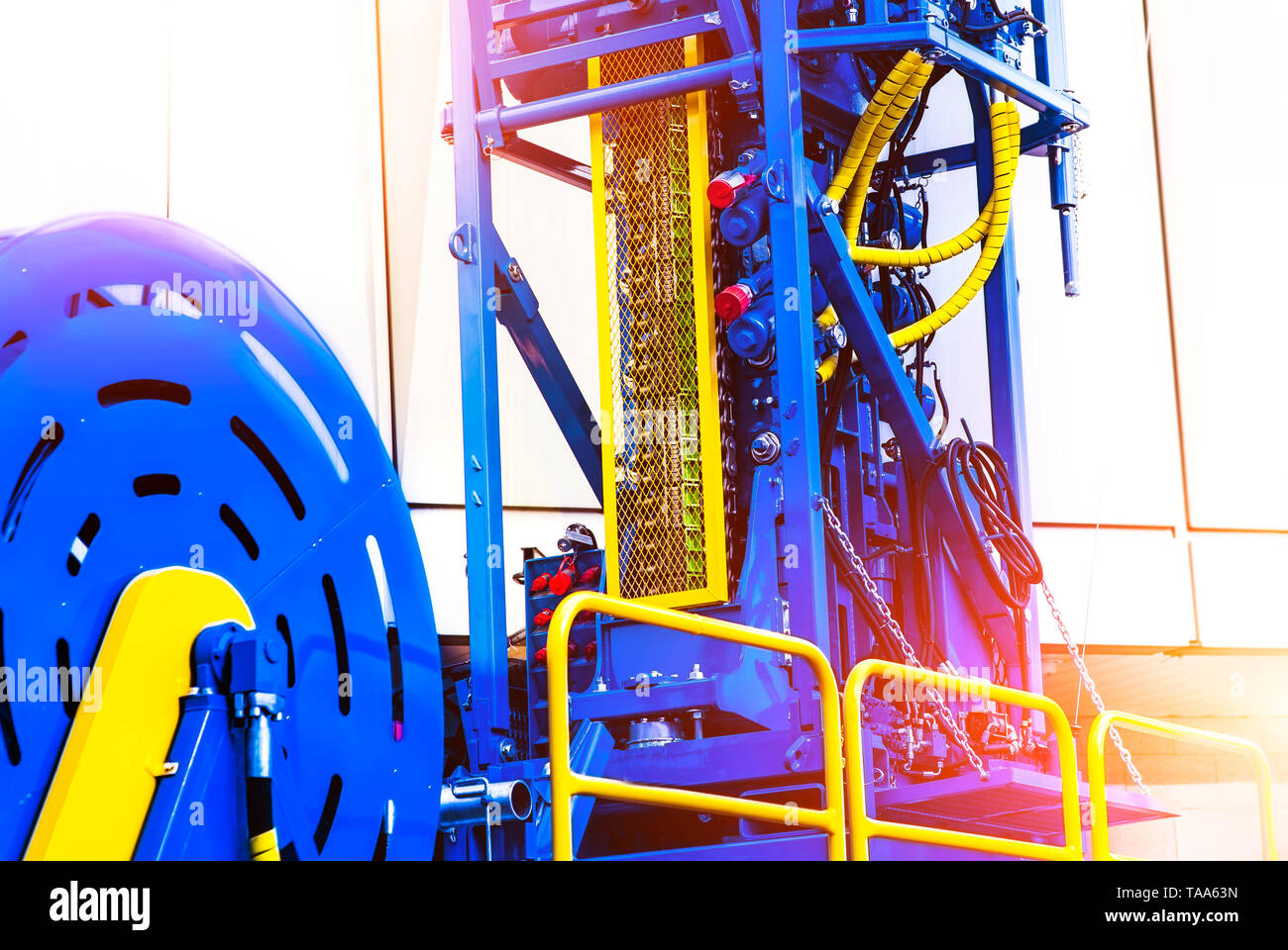 coiled tubing machine to work in the oil fields Stock Photo - Alamy