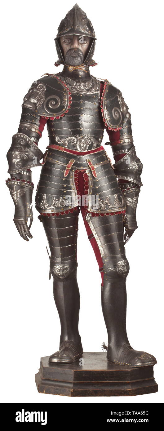 An embossed armour alla in the style of circa 1540 hi-res stock ...