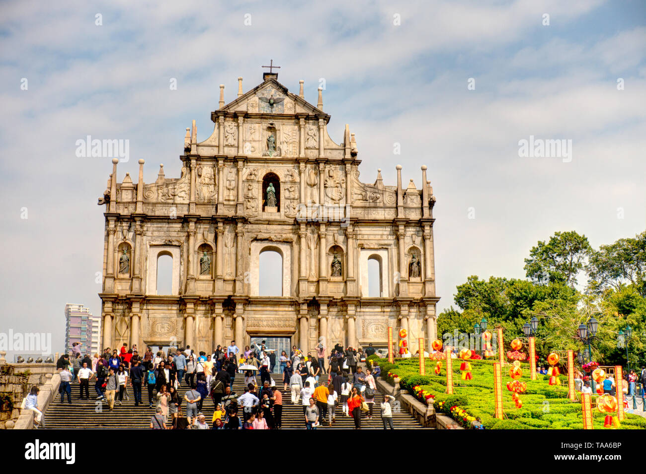 Old Macau landmarks Stock Photo - Alamy