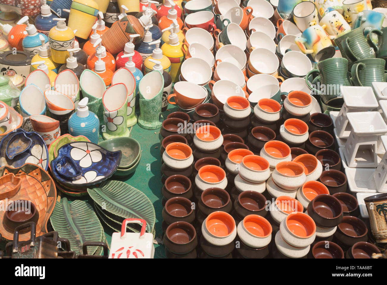 ceramic items, Thane, Maharashtra, India, Asia Stock Photo - Alamy