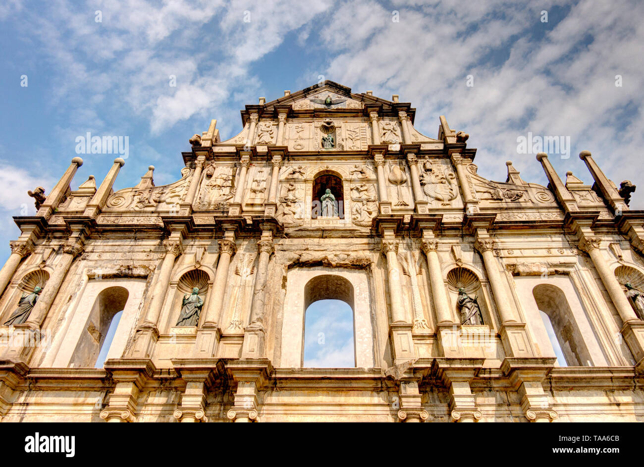 Old Macau landmarks Stock Photo - Alamy