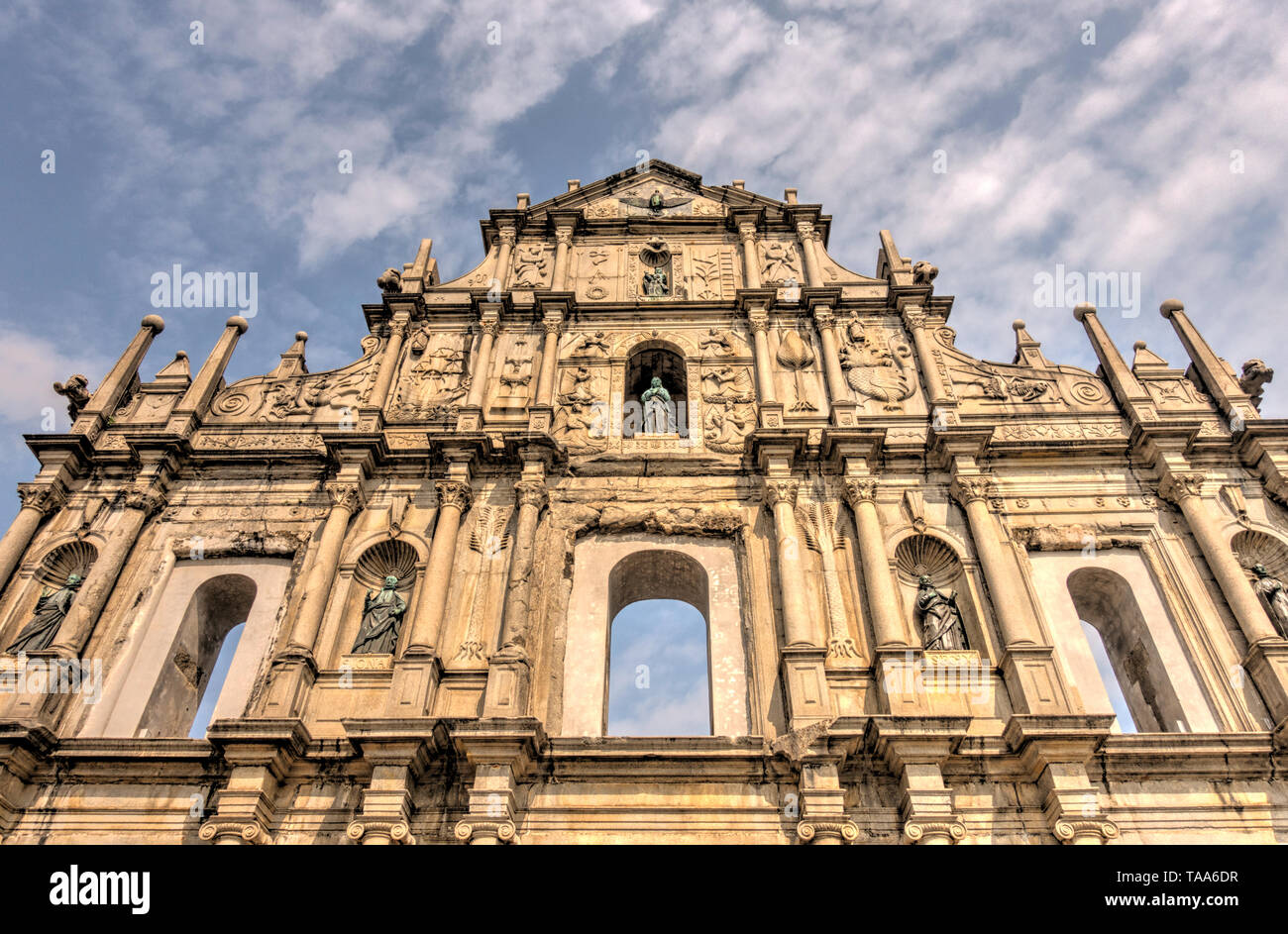 Old Macau landmarks Stock Photo - Alamy