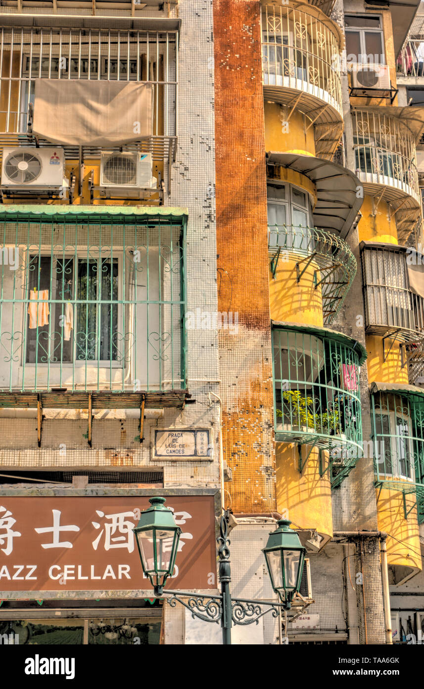 Old Macau landmarks Stock Photo - Alamy