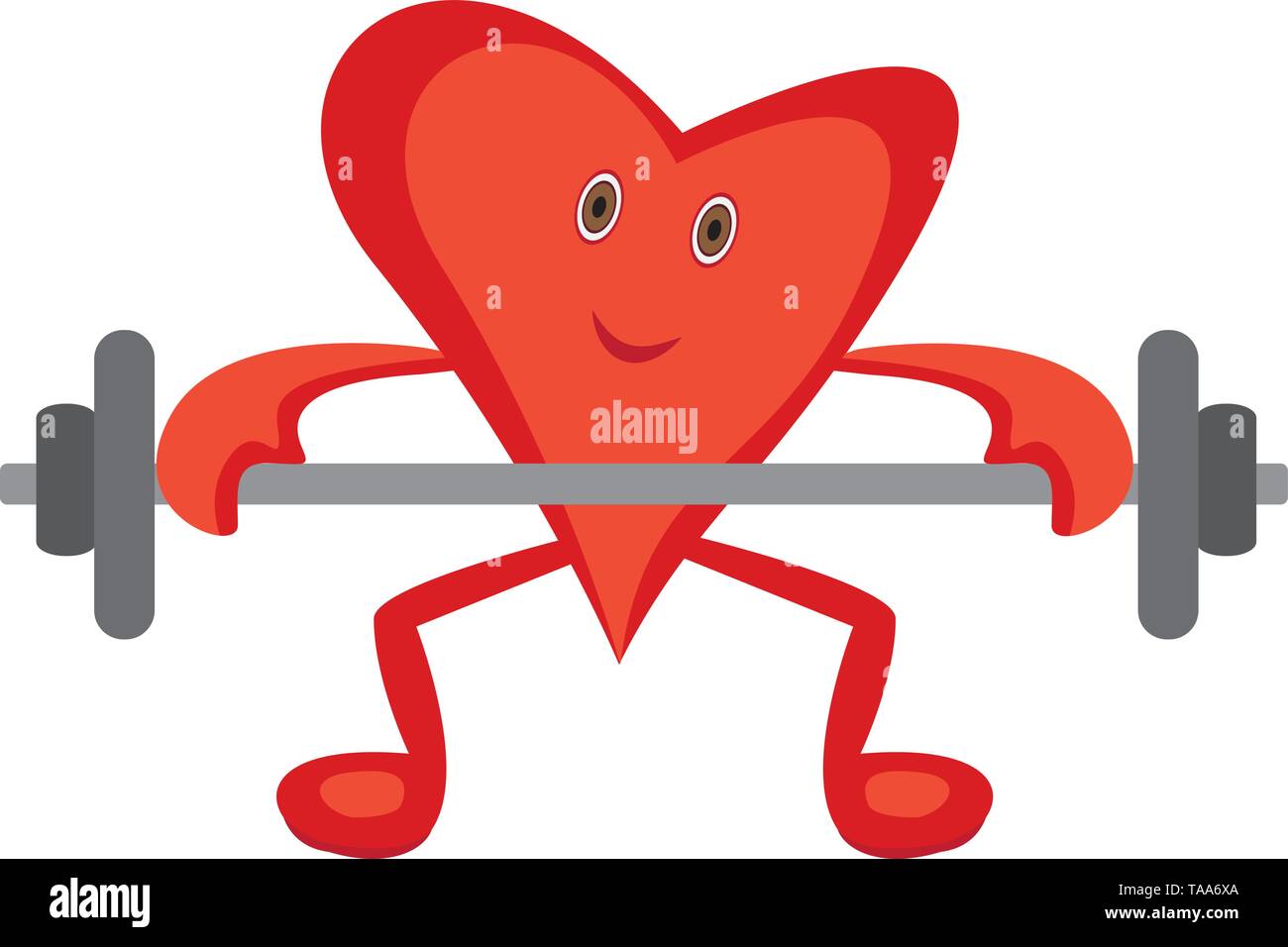 Heart doing Morning cardio exercises for a healthy heart concept ...