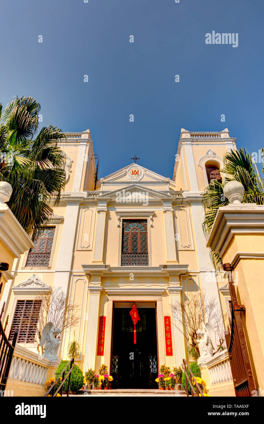 Old Macau landmarks Stock Photo - Alamy