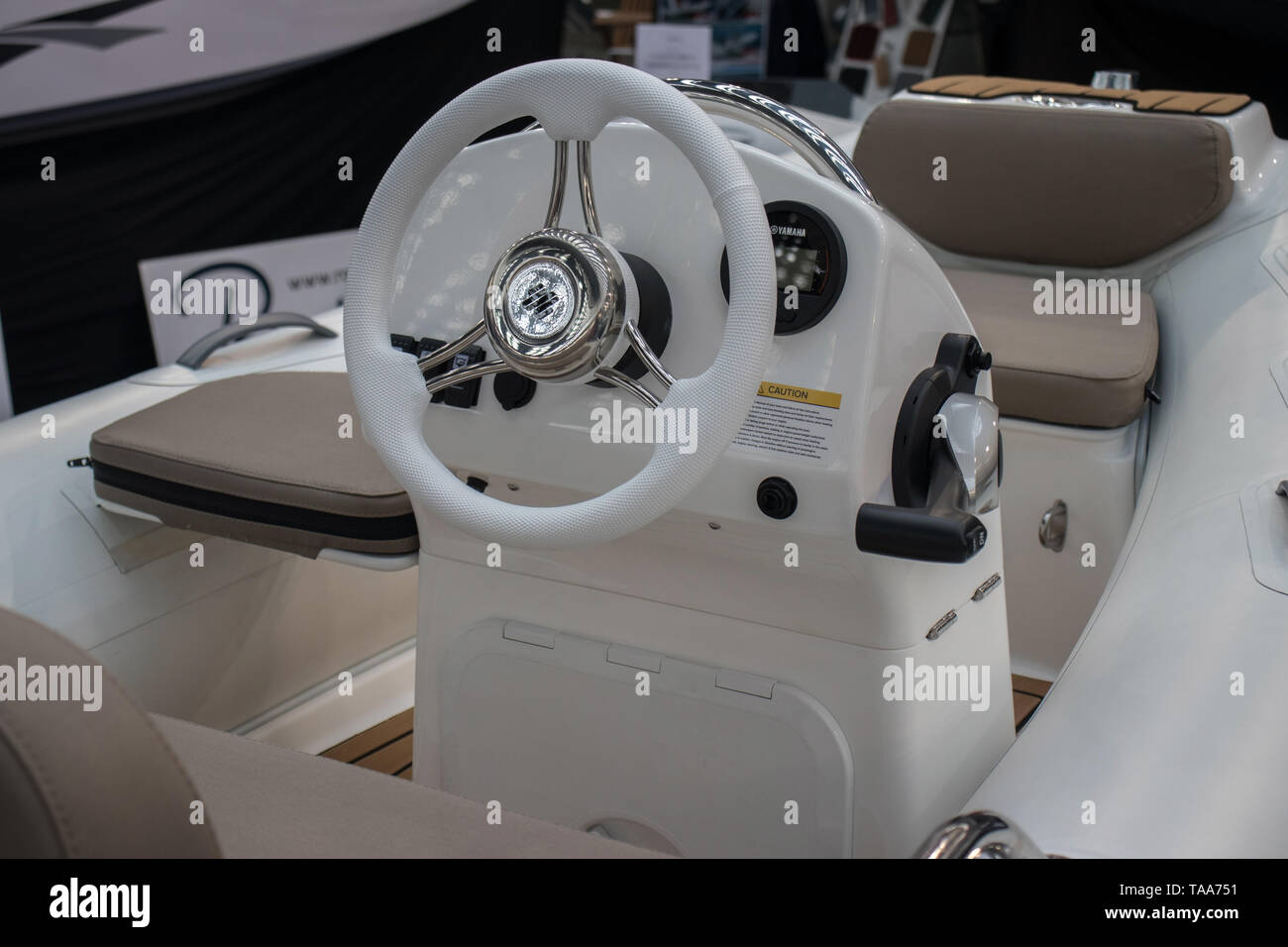 Luxury yacht cockpit dashboard hi-res stock photography and images - Alamy