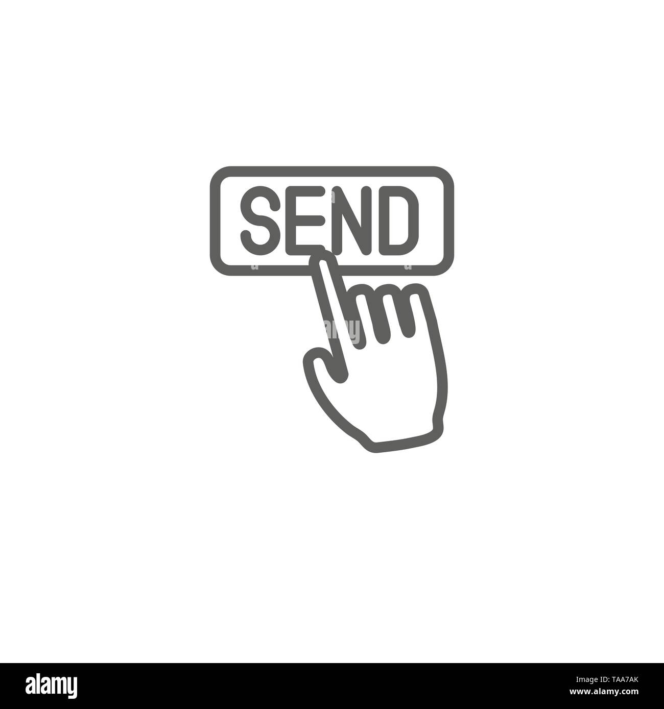 Send button hi-res stock photography and images - Alamy