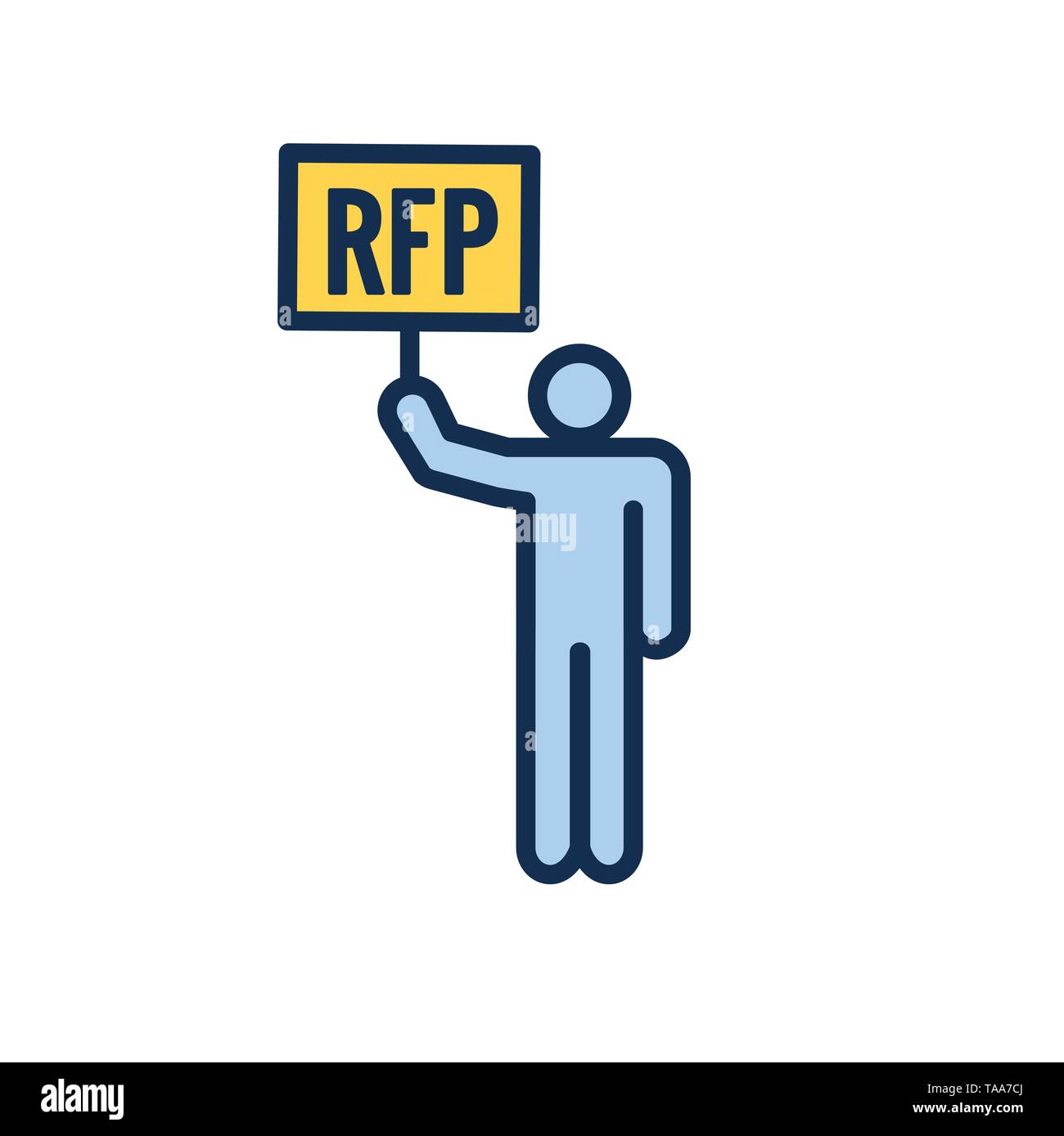 RFP Icon - request for proposal concept - idea Stock Vector Image & Art ...