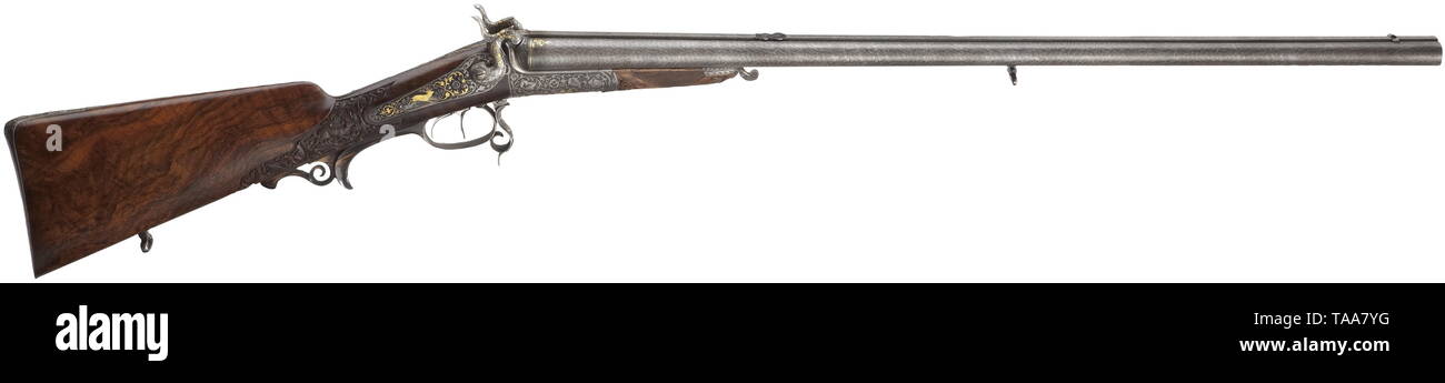 LONG ARMS, MODERN HUNTING WEAPONS, double action double rifle with ...