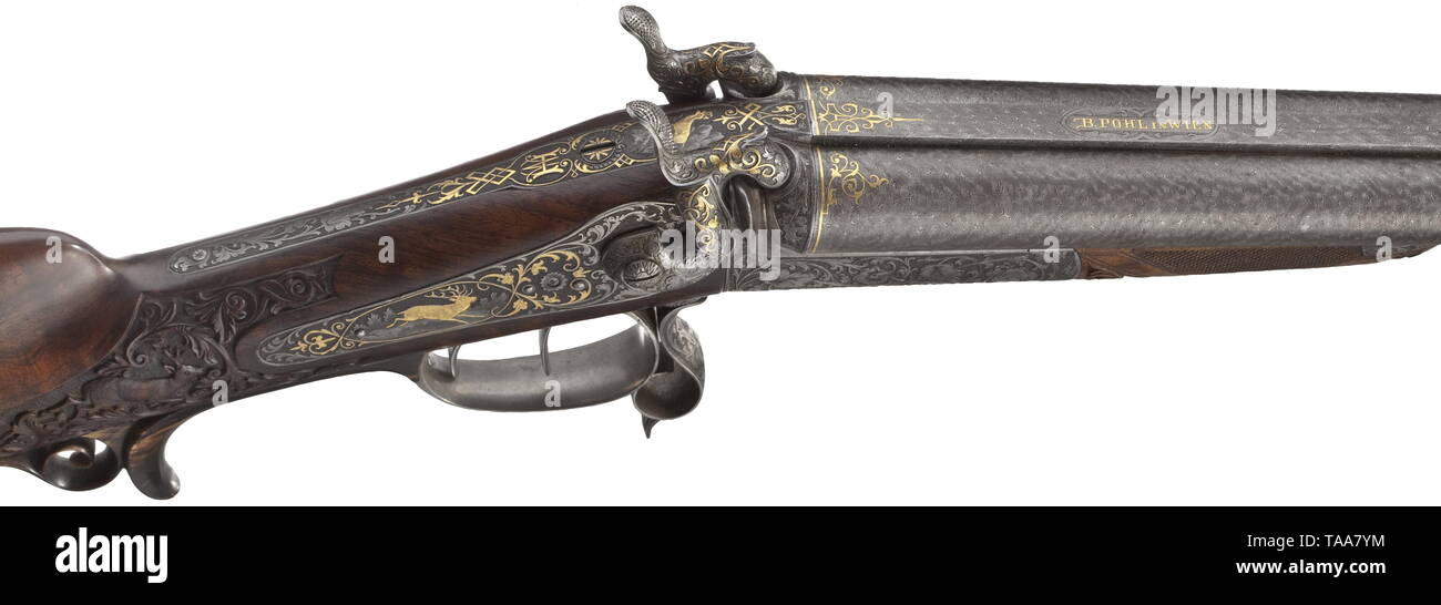 Double Barrel Hunting Rifle