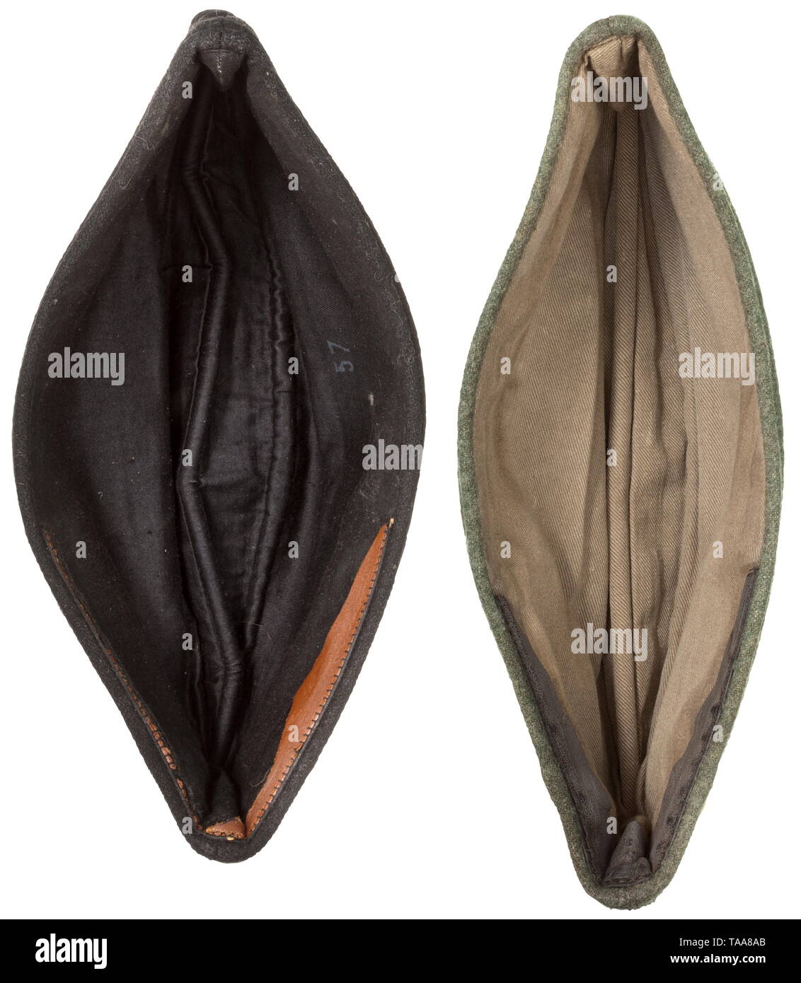 Two garrison caps belonging to an officer of the tank signal unit The ...