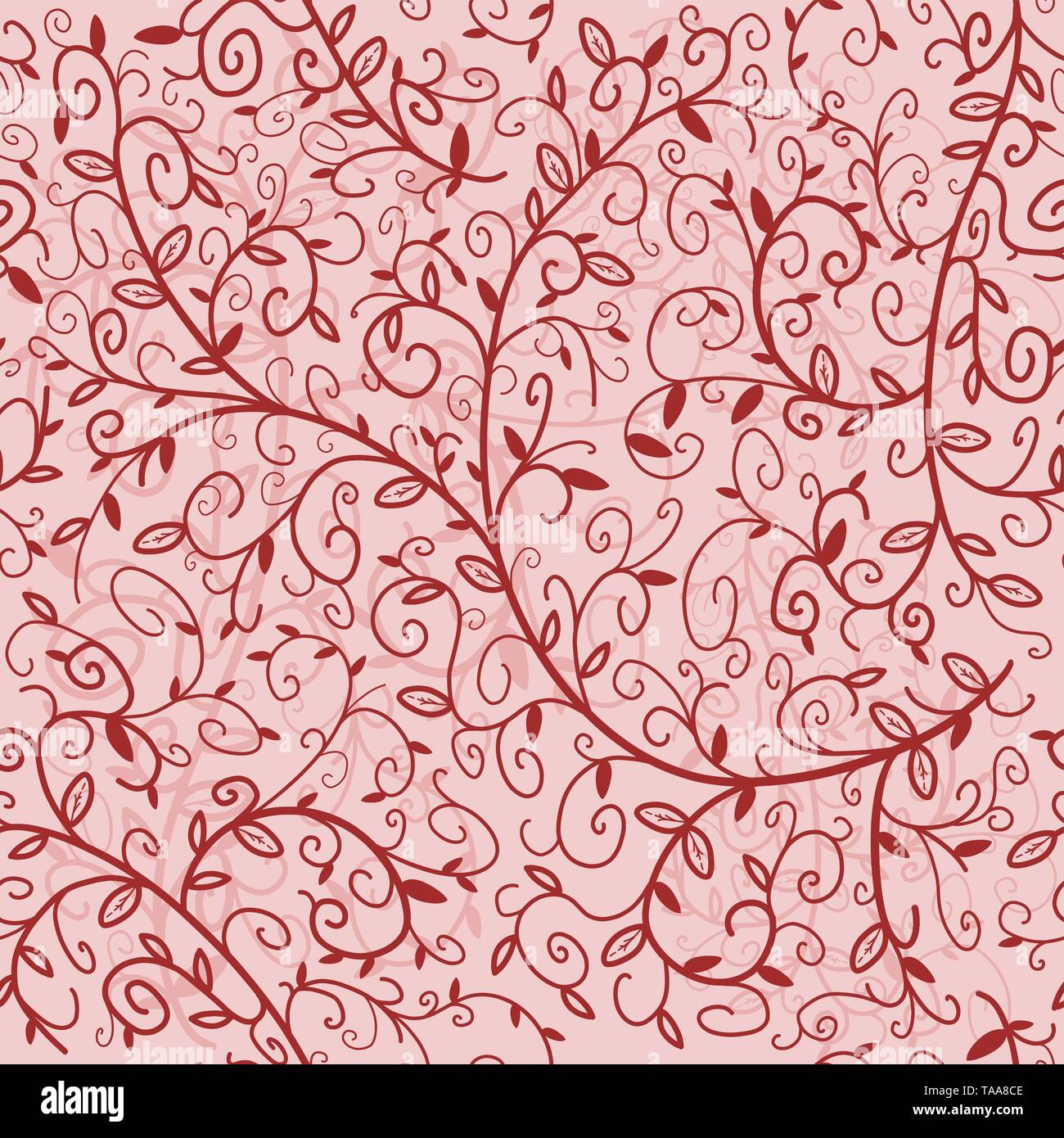 Background ornate repeating plant pattern. Seamless floral ornament ...