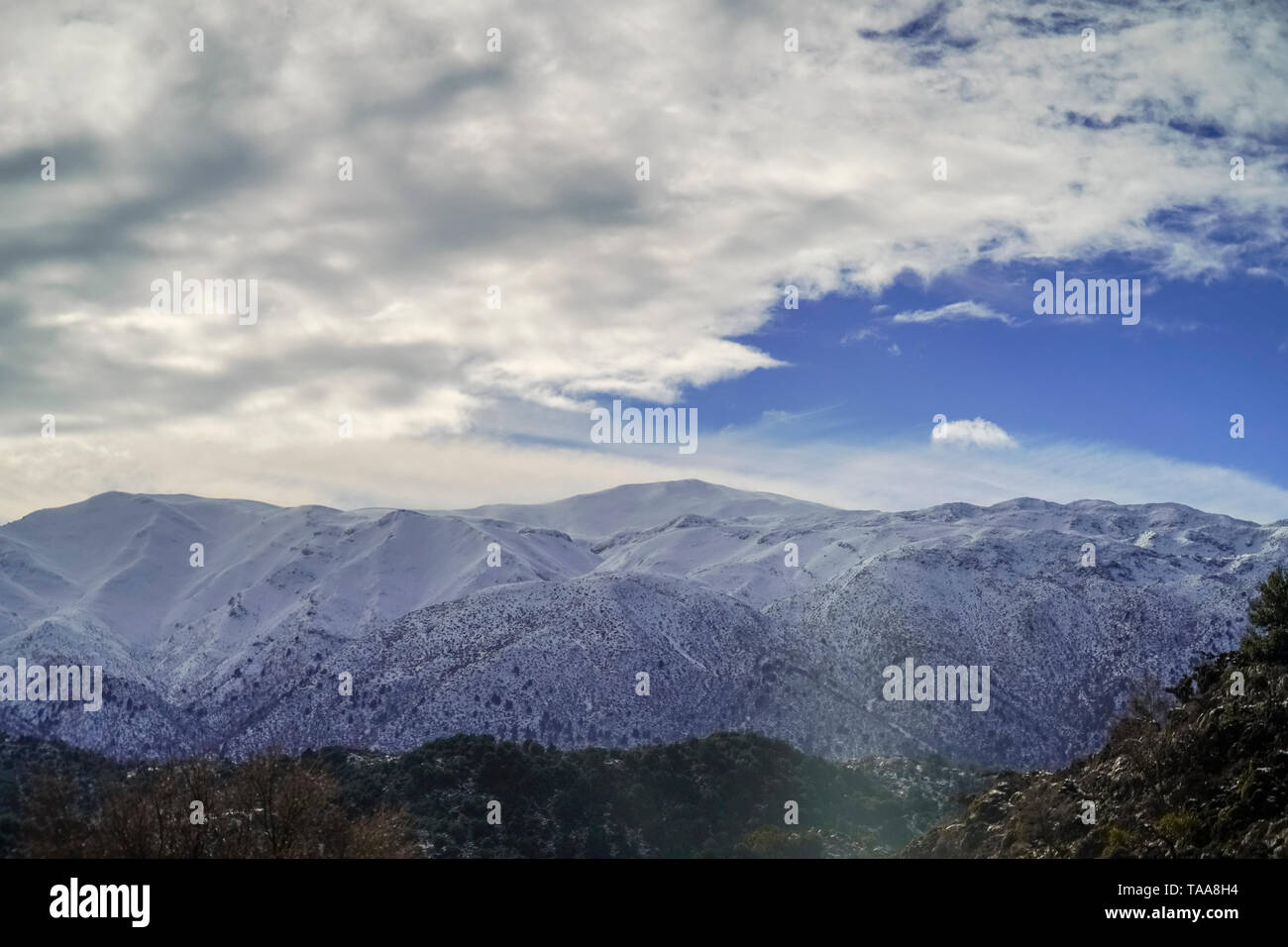 snowscape at Lassithi Plateau, Crete Island, Greece Stock Photo - Alamy