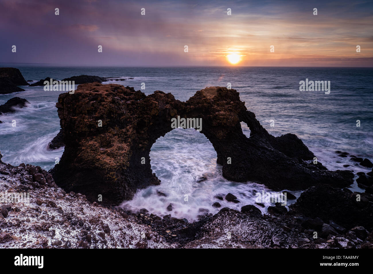 Gatklettur arnarstapi in iceland hi-res stock photography and images ...