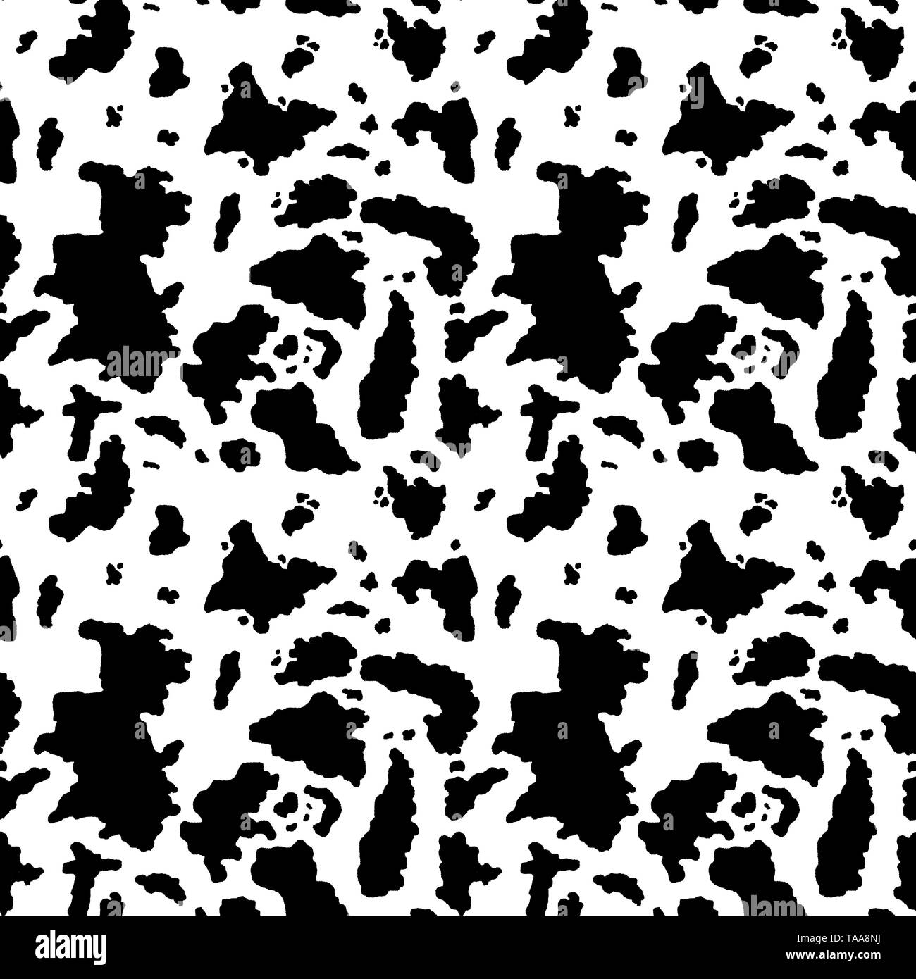 Cow seamless pattern - vector illustration graphics. Animal texture ...
