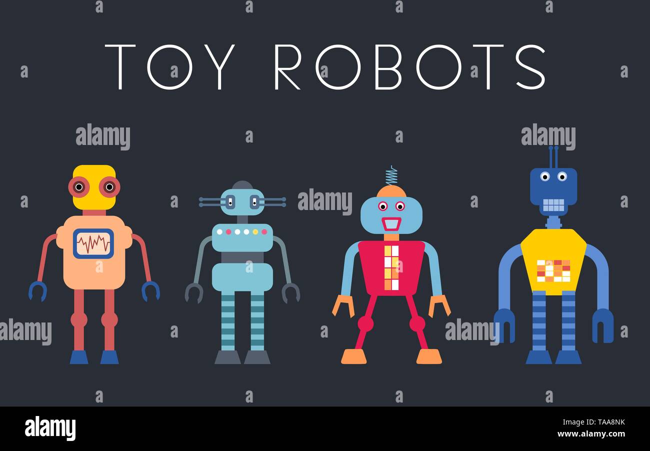 Toy robot vintage Stock Vector Images - Alamy