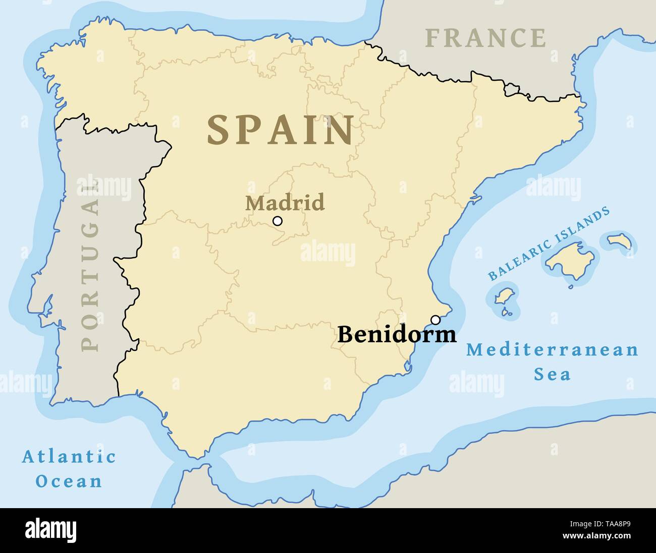 Benidorm Map Location Locate City On Map Of Spain For News Press Benidorm Map Location Locate City On Map Of Spain For News Press