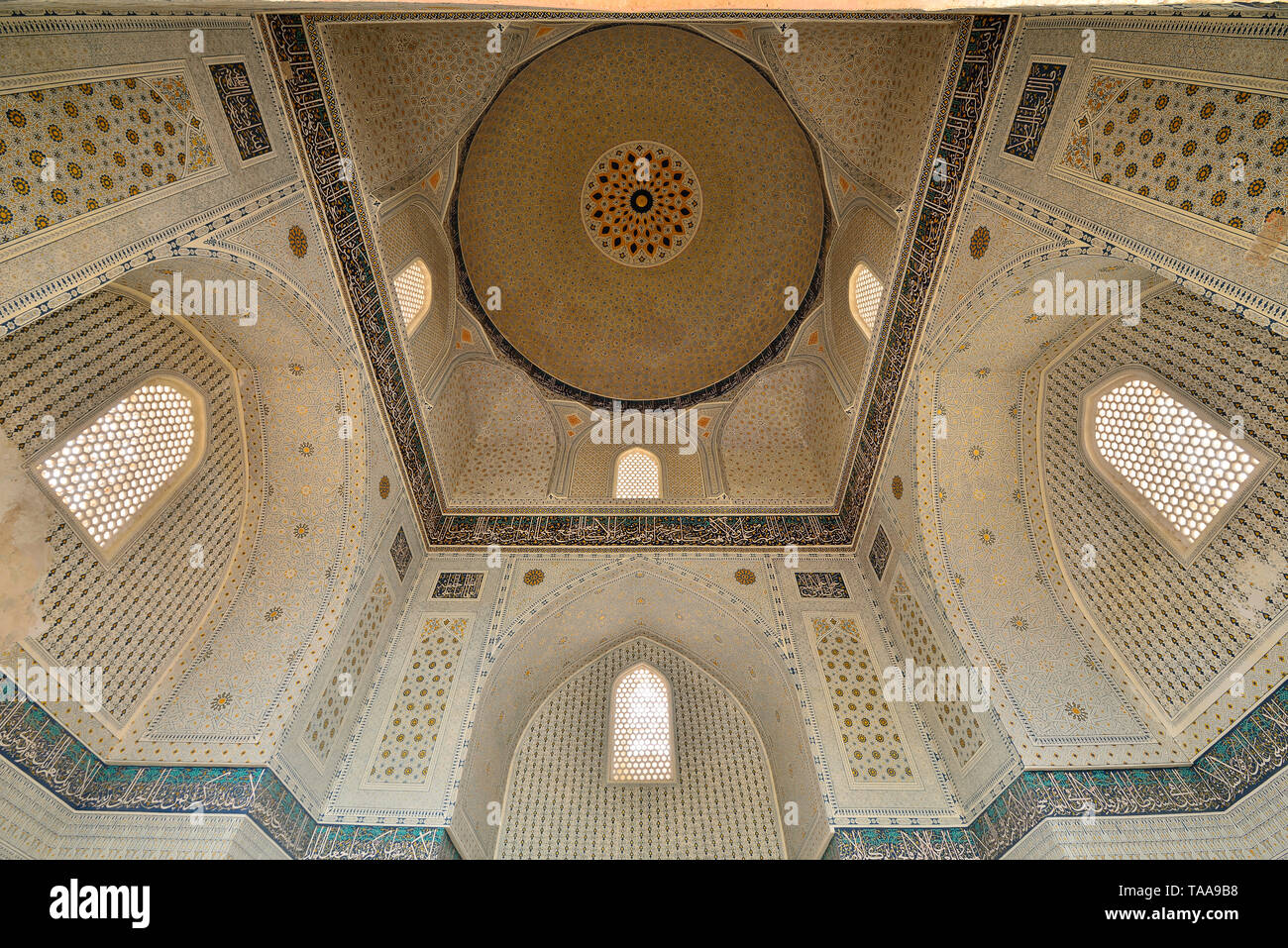 Samarkand, Uzbekistan, View on the Bibi-Khanym mosque, one of the ...