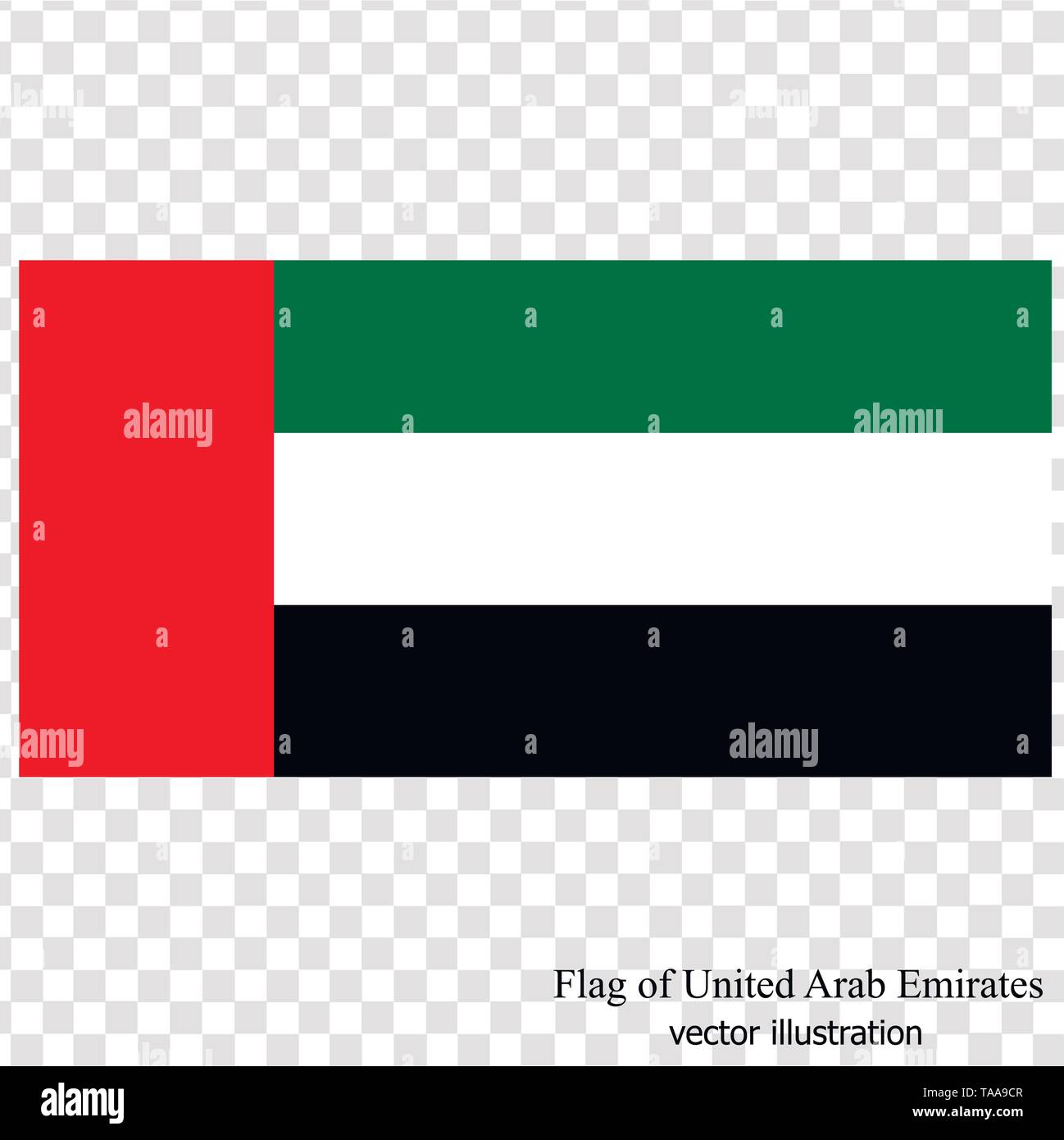 Banner with flag of Arab Emirates. Illustration with flag for web ...