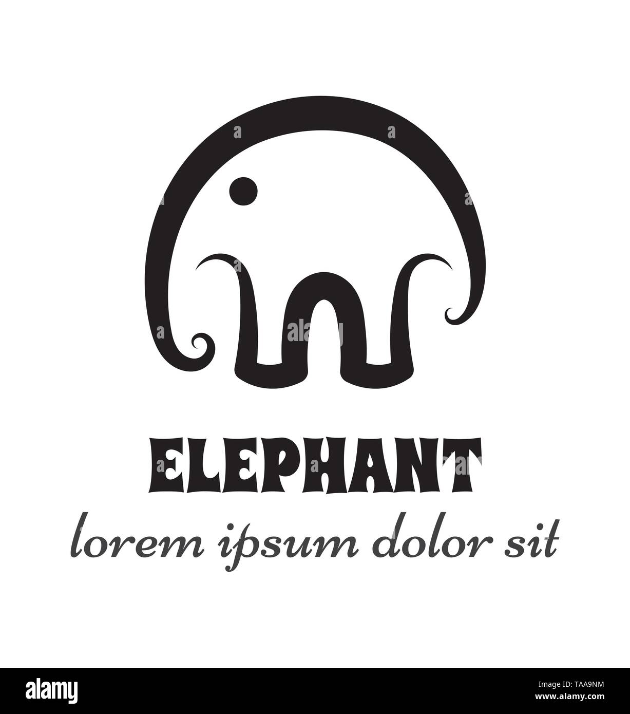 Elephant emblem hi-res stock photography and images - Alamy