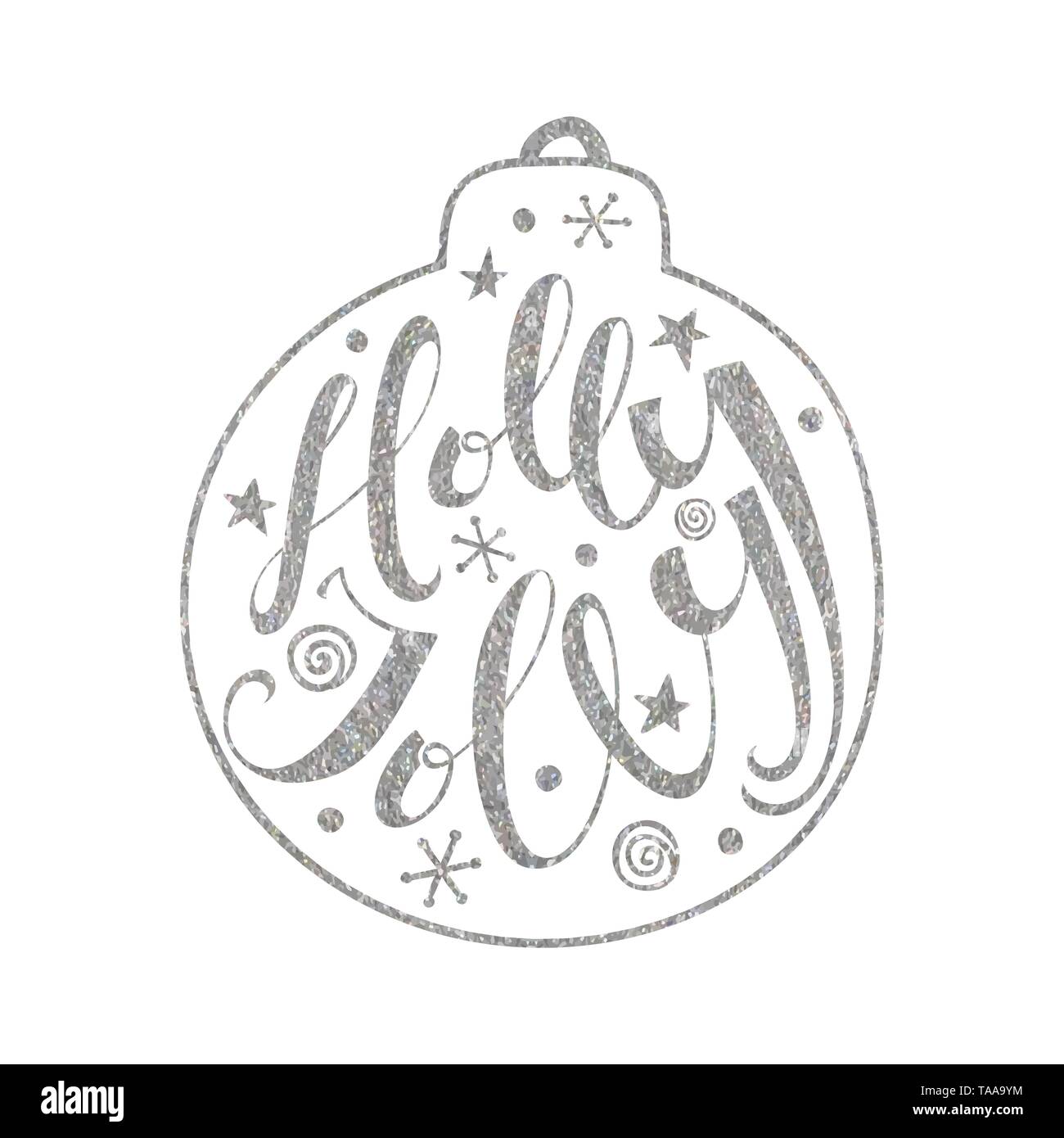 Christmas ball on silver Stock Vector Images - Alamy